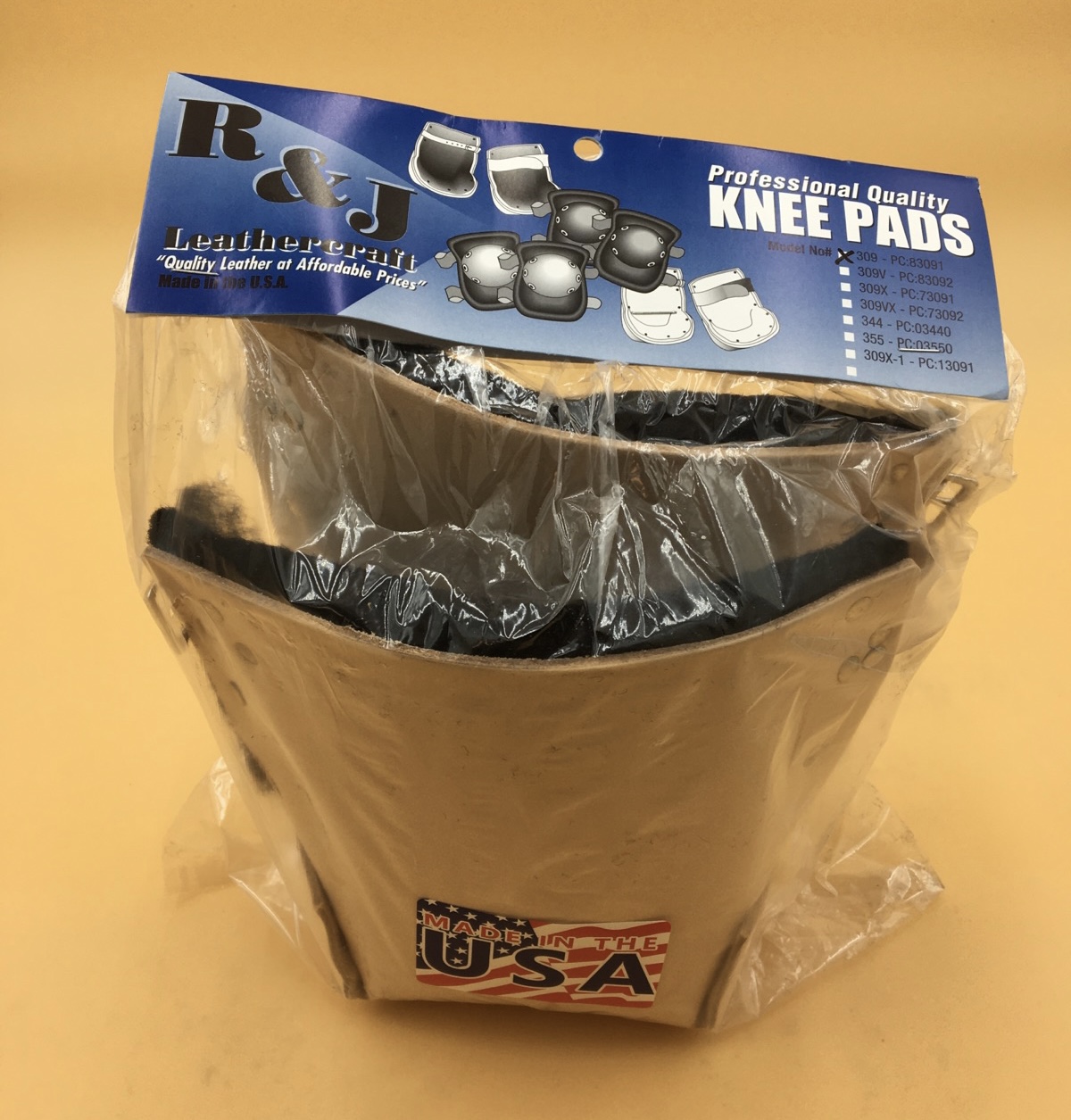 R&J Leathercraft 309 Leather Knee Pads - ShagTools