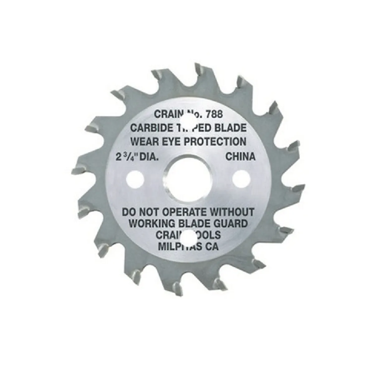 Crain 788 2-3/4" Toe-Kick Carbide Saw Blade - ShagTools