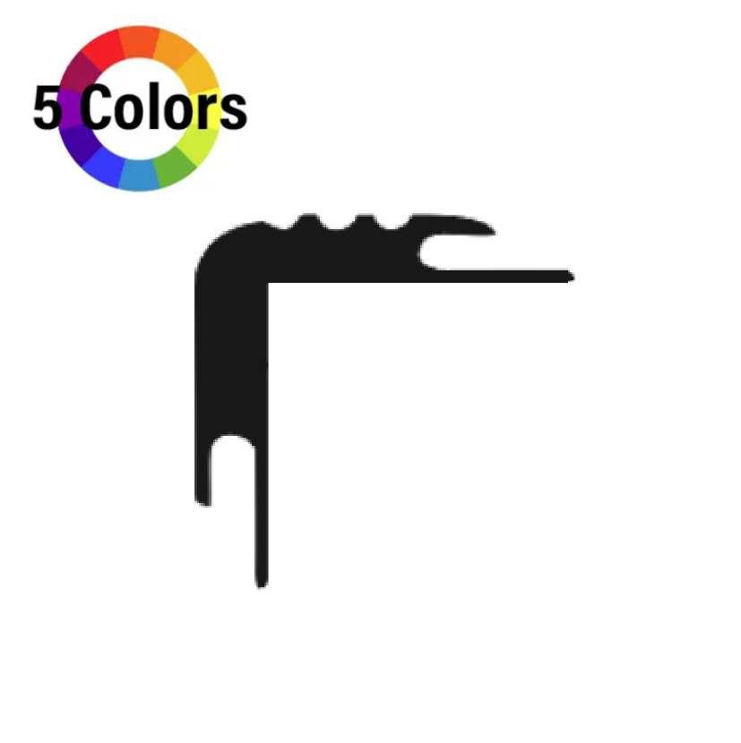 Roppe #206 1/4" x 12' x 1-3/4" Double Undercut Stair Square Nose ...