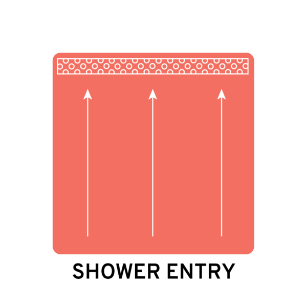Rapid Recess Kit for Linear Drain at Back Wall - ShagTools