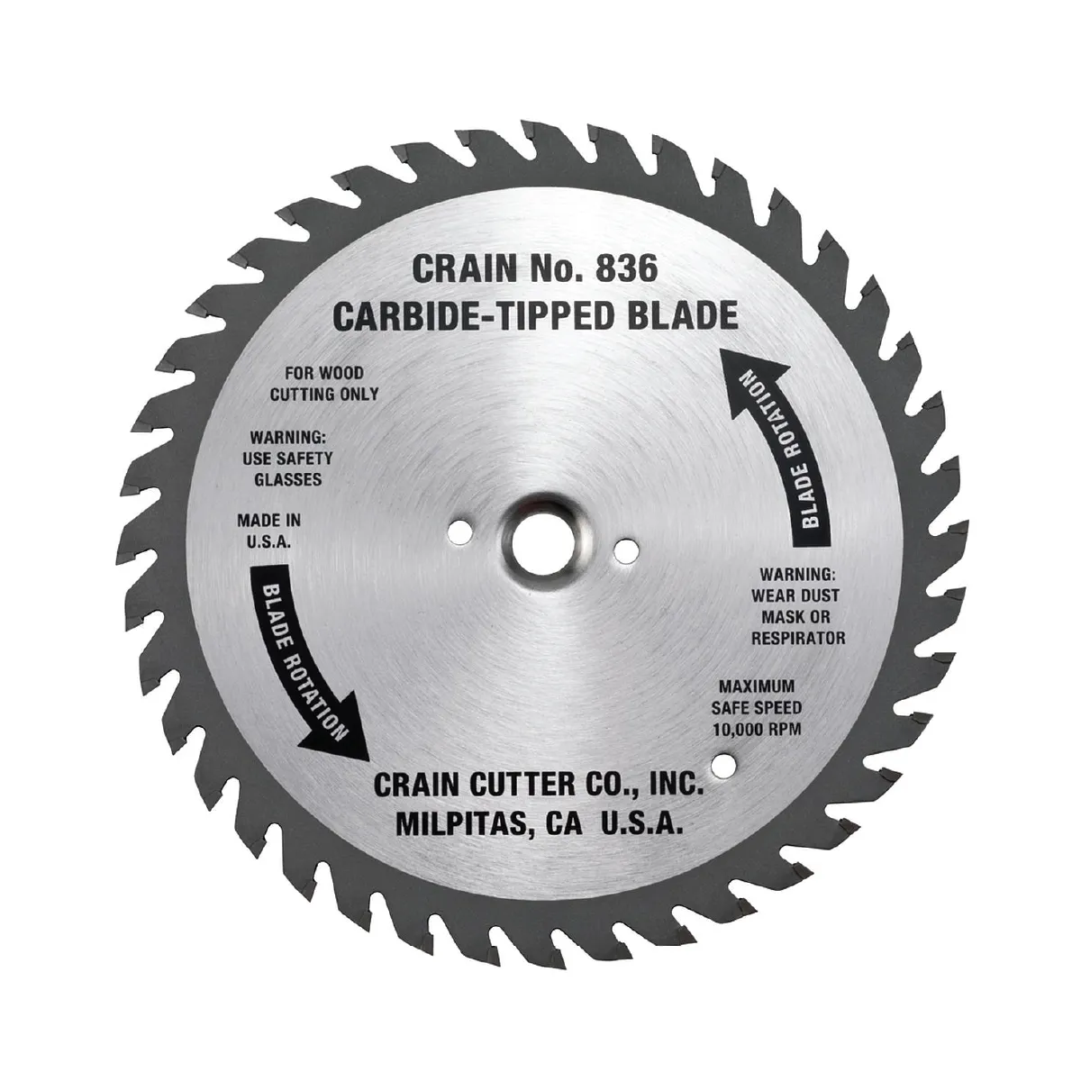 Crain 836 6-1/2" Carbide Tipped Blade - ShagTools